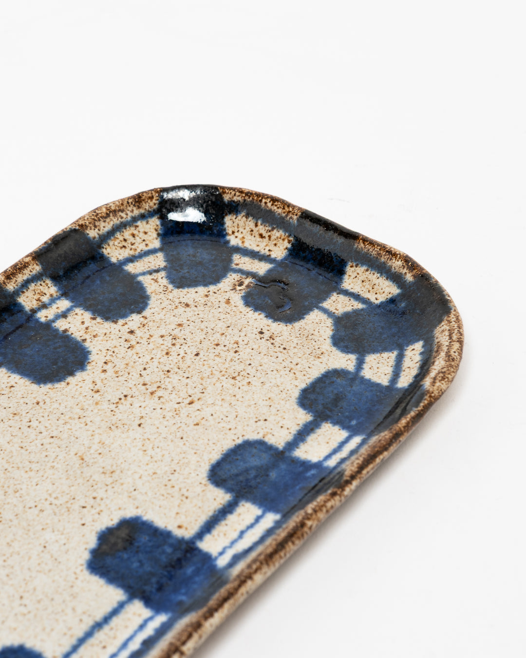 Platter White Blue Stripe – Eat Dust