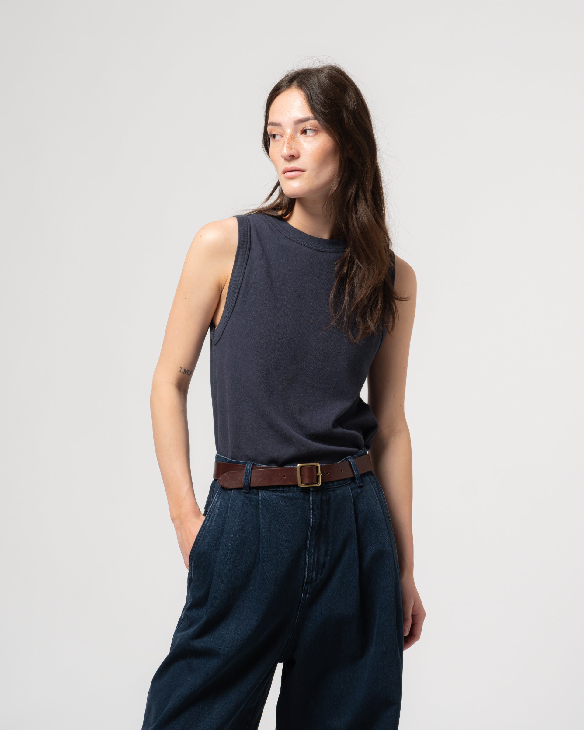 G.o.D Johnny Top Cotton Hemp India Blue – Eat Dust